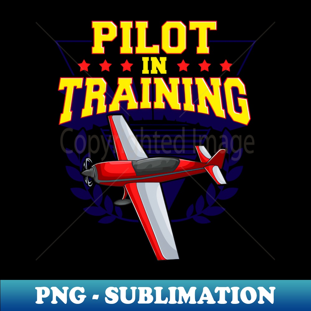 Pilot In Training Airplane Future Pilot - Retro PNG Sublimat | Inspire ...