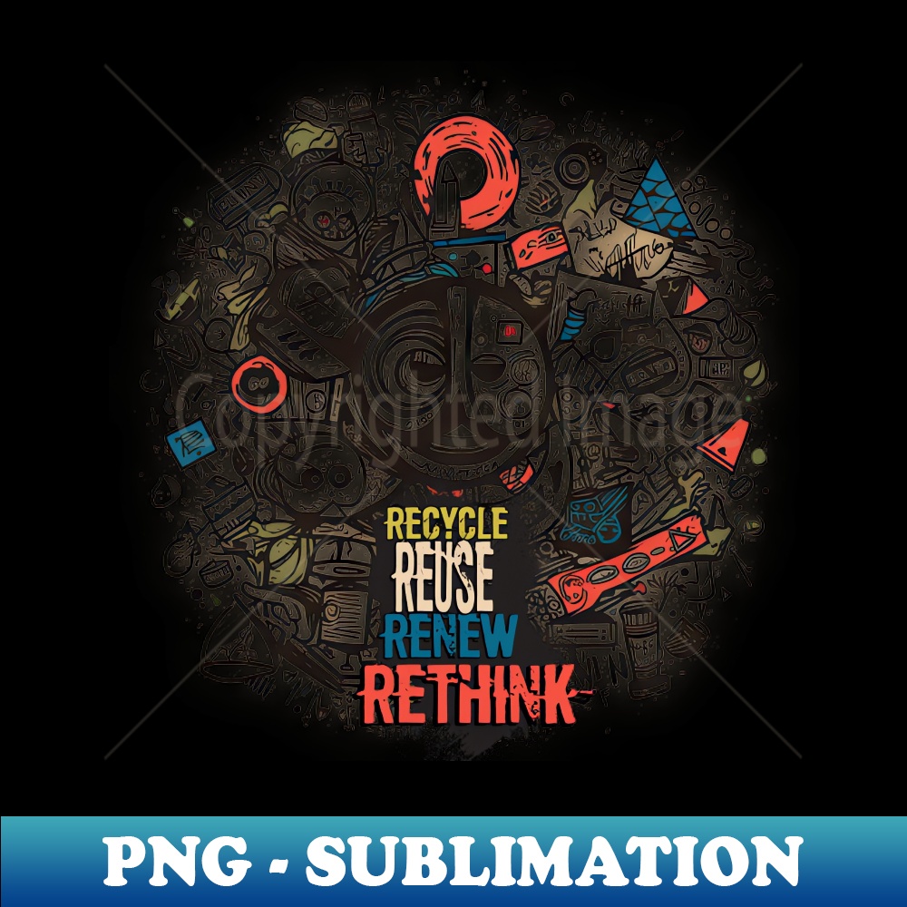 Recycle Reuse Renew Rethink - Unique Sublimation PNG Downloa - Inspire ...