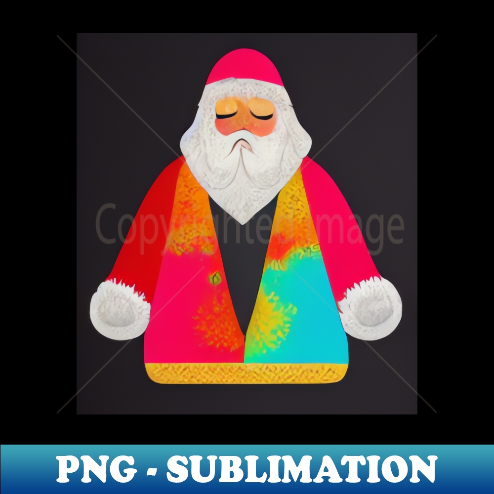Colorful Santa Vibrant Colors - High-Quality PNG Sublimation | Inspire ...