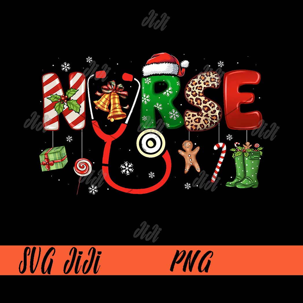 Nurse Christmas Nursing Stethoscope PNG, Xmas Stethoscope PN | Inspire ...