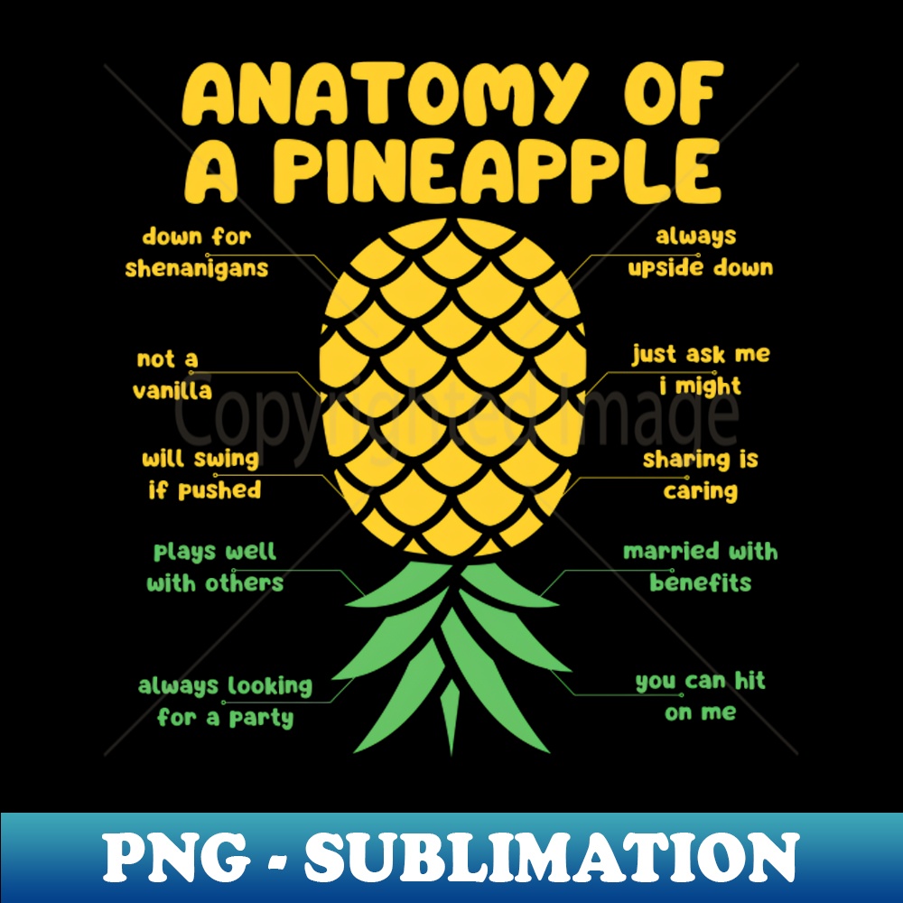 anatomy of a pineapple - Exclusive PNG Sublimation Download | Inspire ...