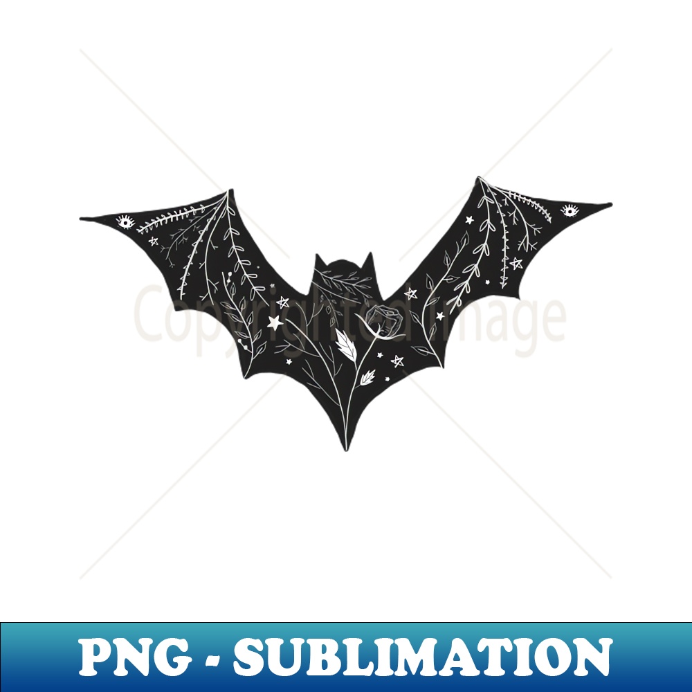 Halloween Gothic Bat - Aesthetic Sublimation Digital File - | Inspire ...