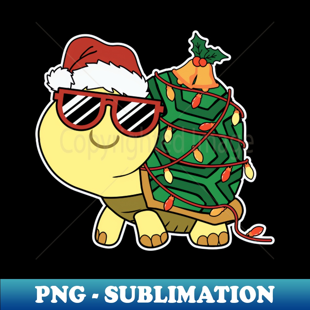Kawaii Turtle Kame Christmas Tree - PNG Transparent Sublimat - Inspire ...