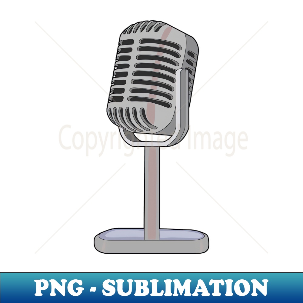 Hand Drawn Microphone - Artistic Sublimation Digital File - - Inspire ...
