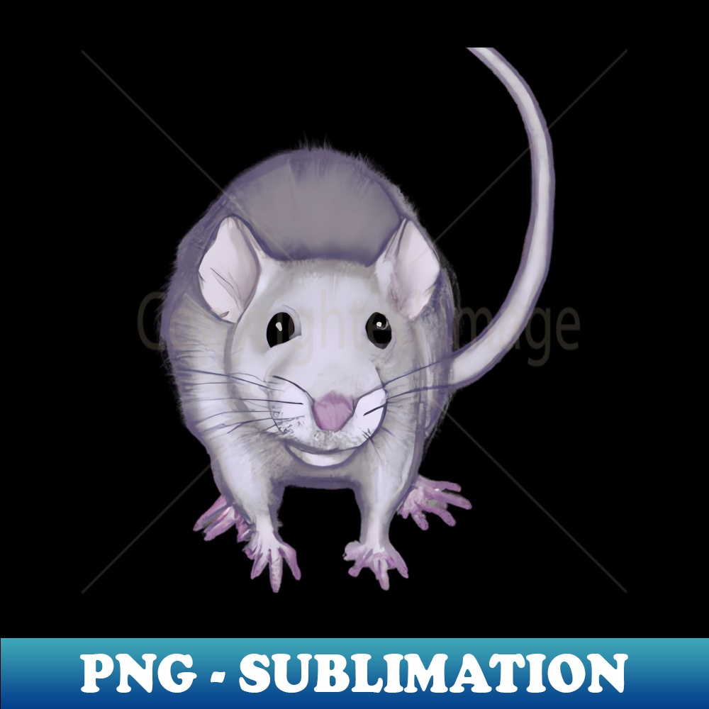 Cute Rat Drawing - Digital Sublimation Download File - Perfe | Inspire ...