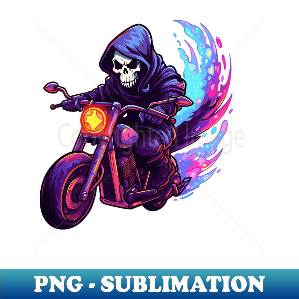 Reaper On Motorcycle Svg | Inspire Uplift