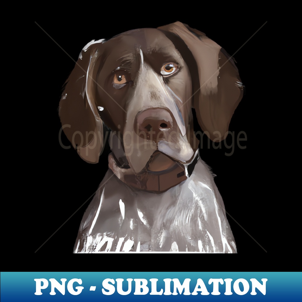 Cute German Shorthaired Pointer Drawing - Aesthetic Sublimat | Inspire ...