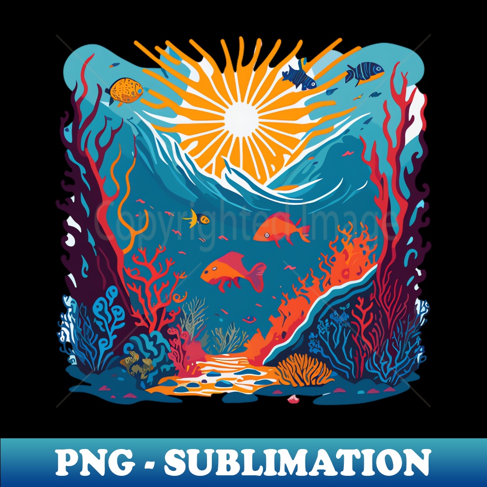 Whimsical Underwater Fantasy - High-Quality PNG Sublimation | Inspire ...