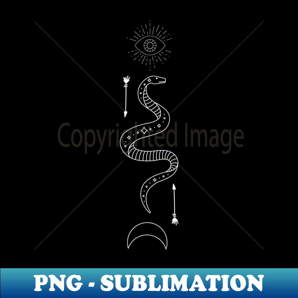 Occult Snake Symbol Gothic Wicca - Unique Sublimation PNG Do | Inspire ...