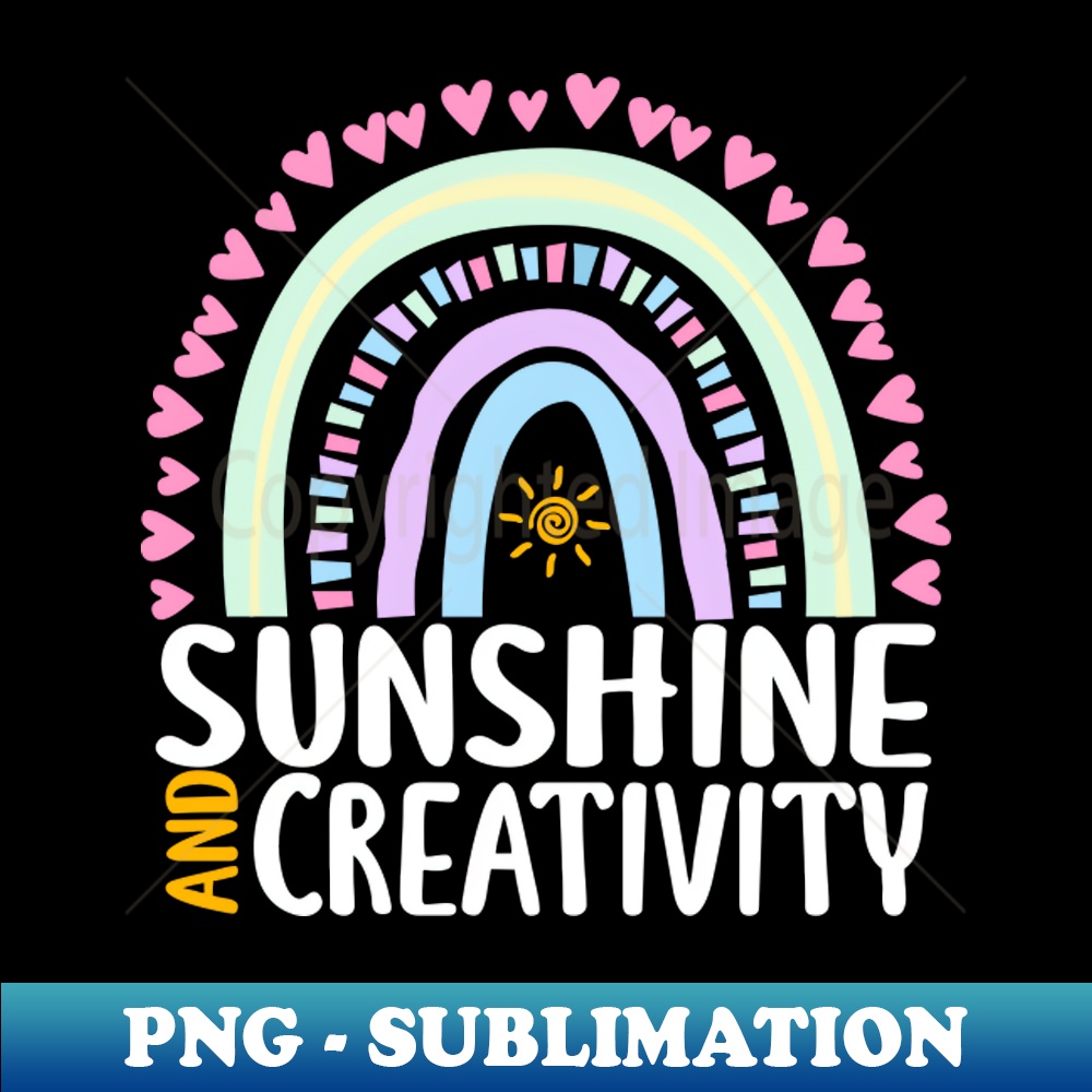 Sunshine and Creativity Cute Rainbow Gift for Womens Kids Gi | Inspire ...