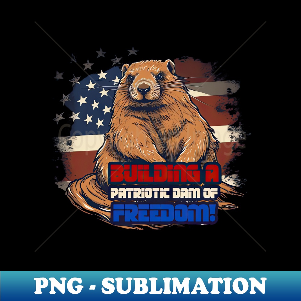 4th of July American Beaver - Building a Patriotic Dam of Fr | Inspire ...
