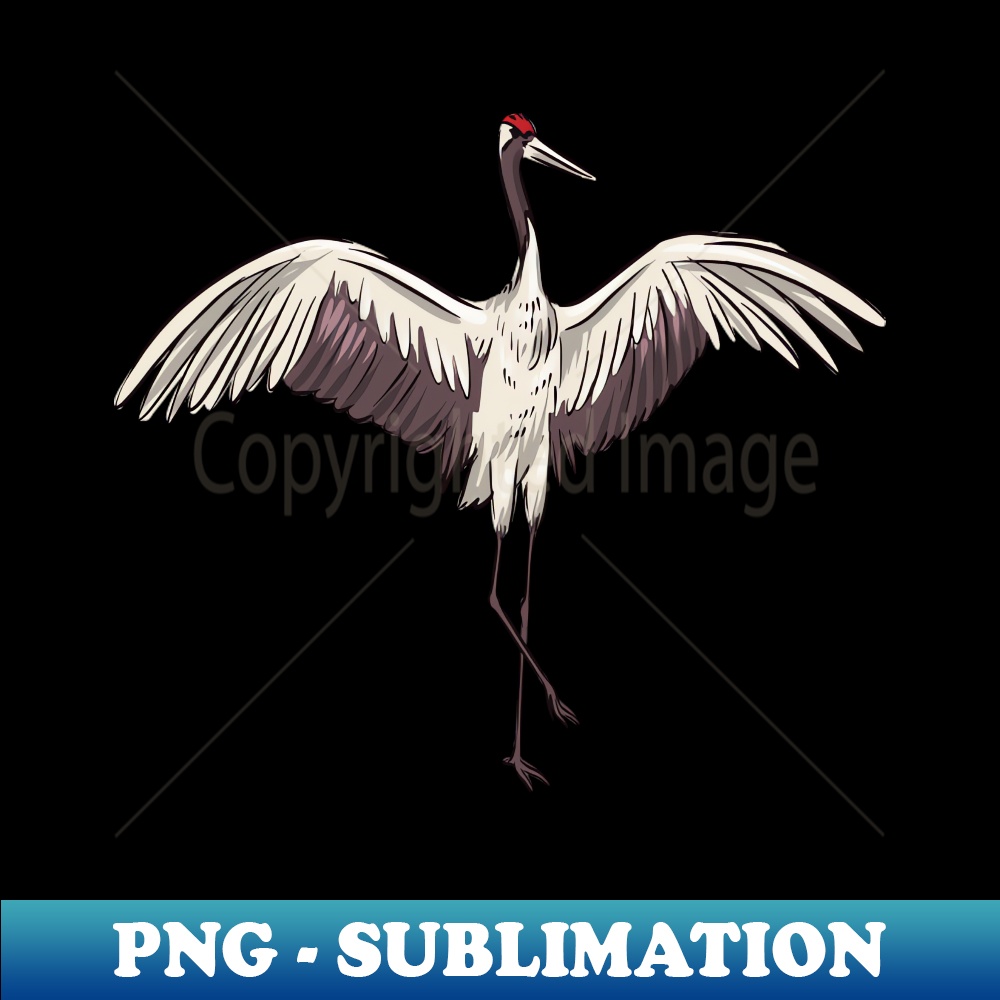 Chinese Manchurian Crane - PNG Transparent Sublimation File - Inspire ...