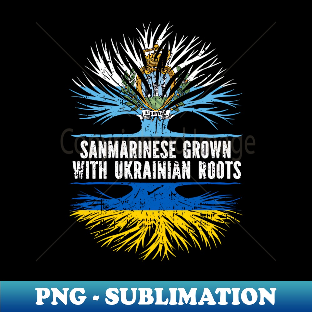 Sanmarinese Grown with Ukrainian Roots Flag - PNG Transparen - Inspire ...