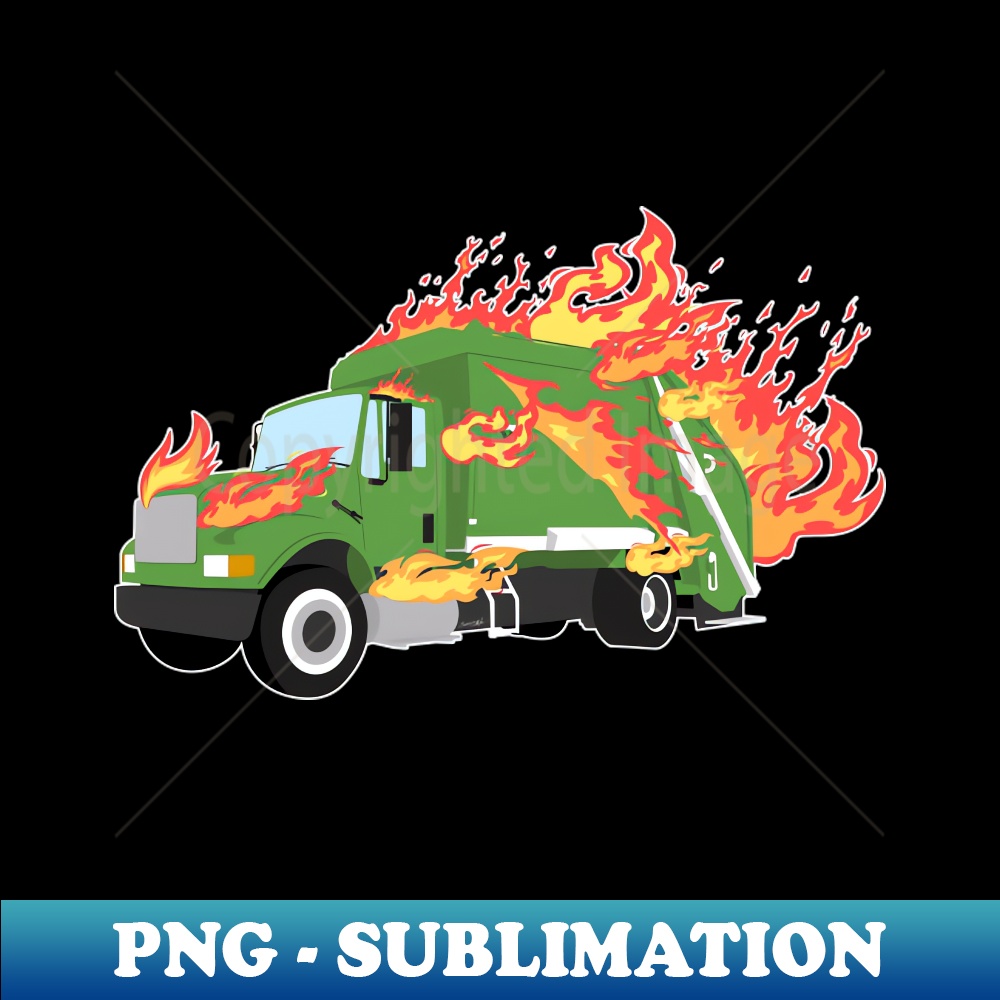 The World is a Flaming Garbage Truck - PNG Transparent Digit | Inspire ...