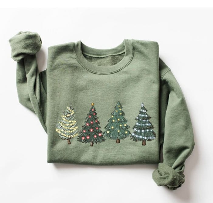 Green Tree Christmas Sweater, Christmas Sweater, Christmas C - Inspire ...