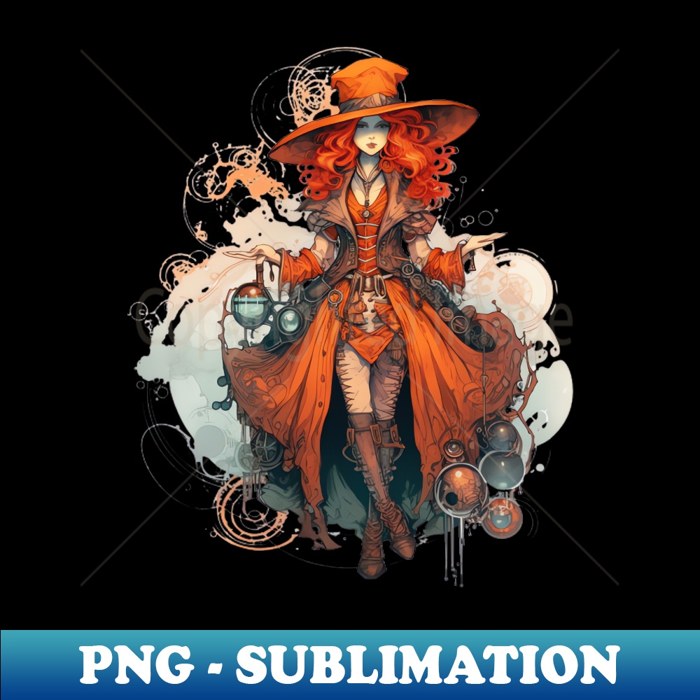 Steampunk Witch 7 - Elegant Sublimation PNG Download - Unlea | Inspire ...