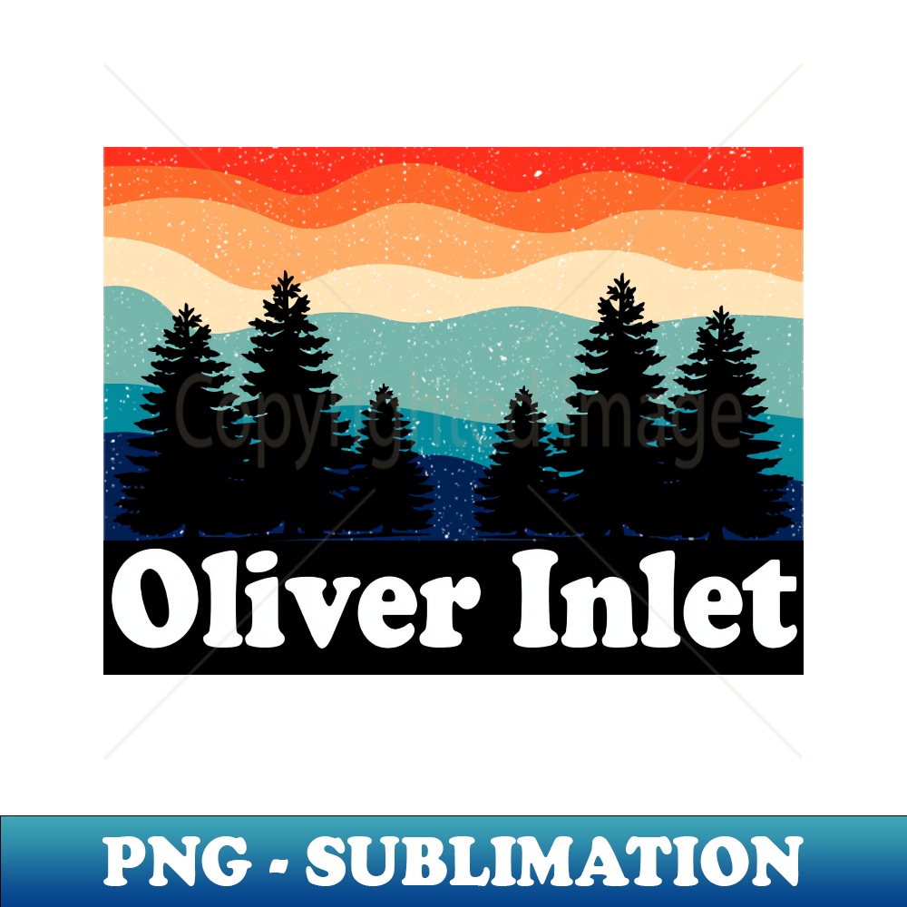 Oliver Inlet Alaska Retro - Decorative Sublimation PNG File | Inspire ...