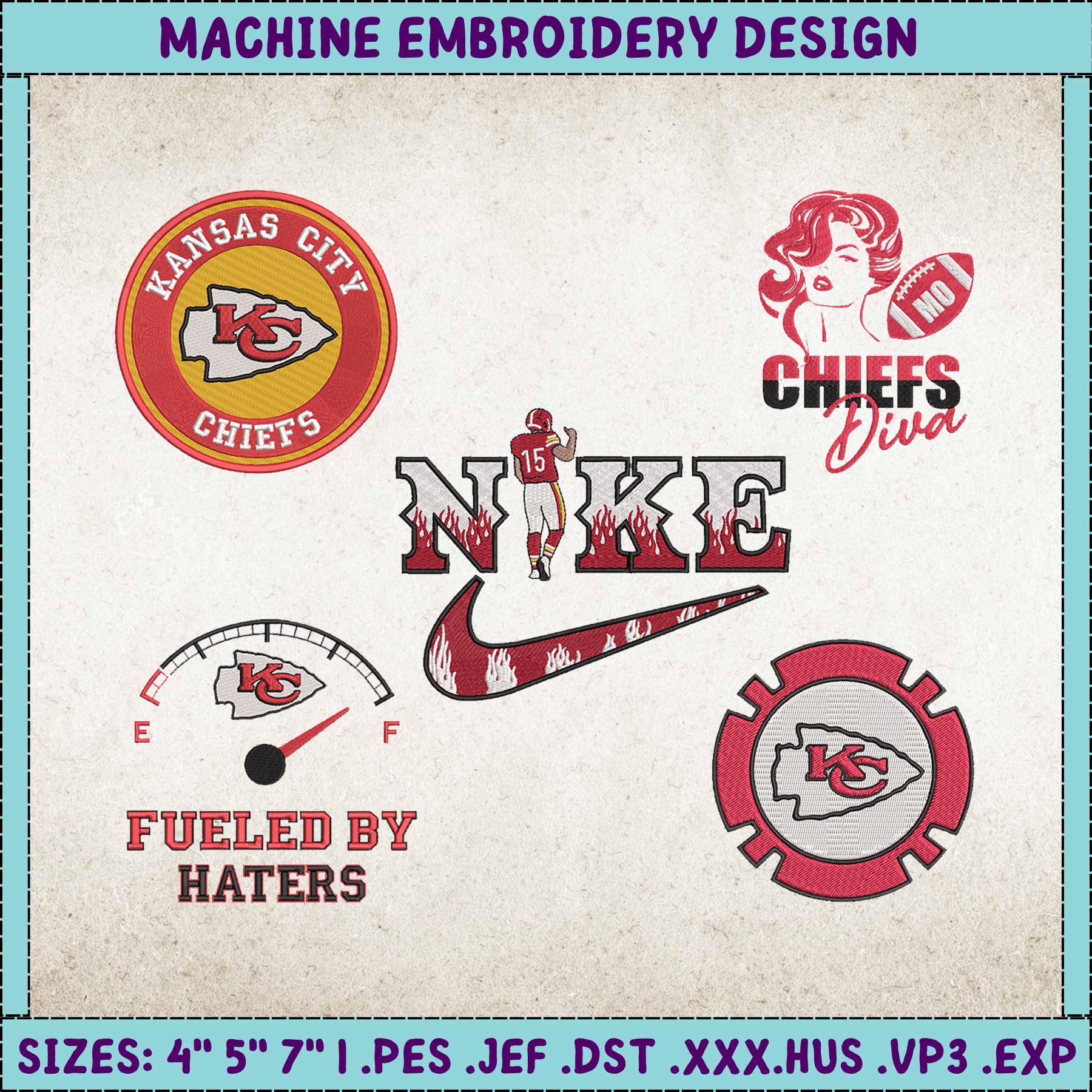 5+ Chiefs Football Logo Embroidery Bundle, Famous Football T | Inspire ...