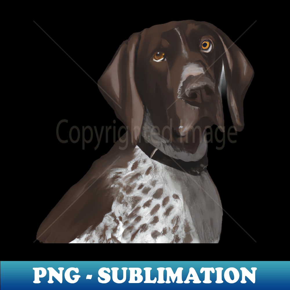 Cute German Shorthaired Pointer Drawing - Exclusive Sublimat | Inspire ...