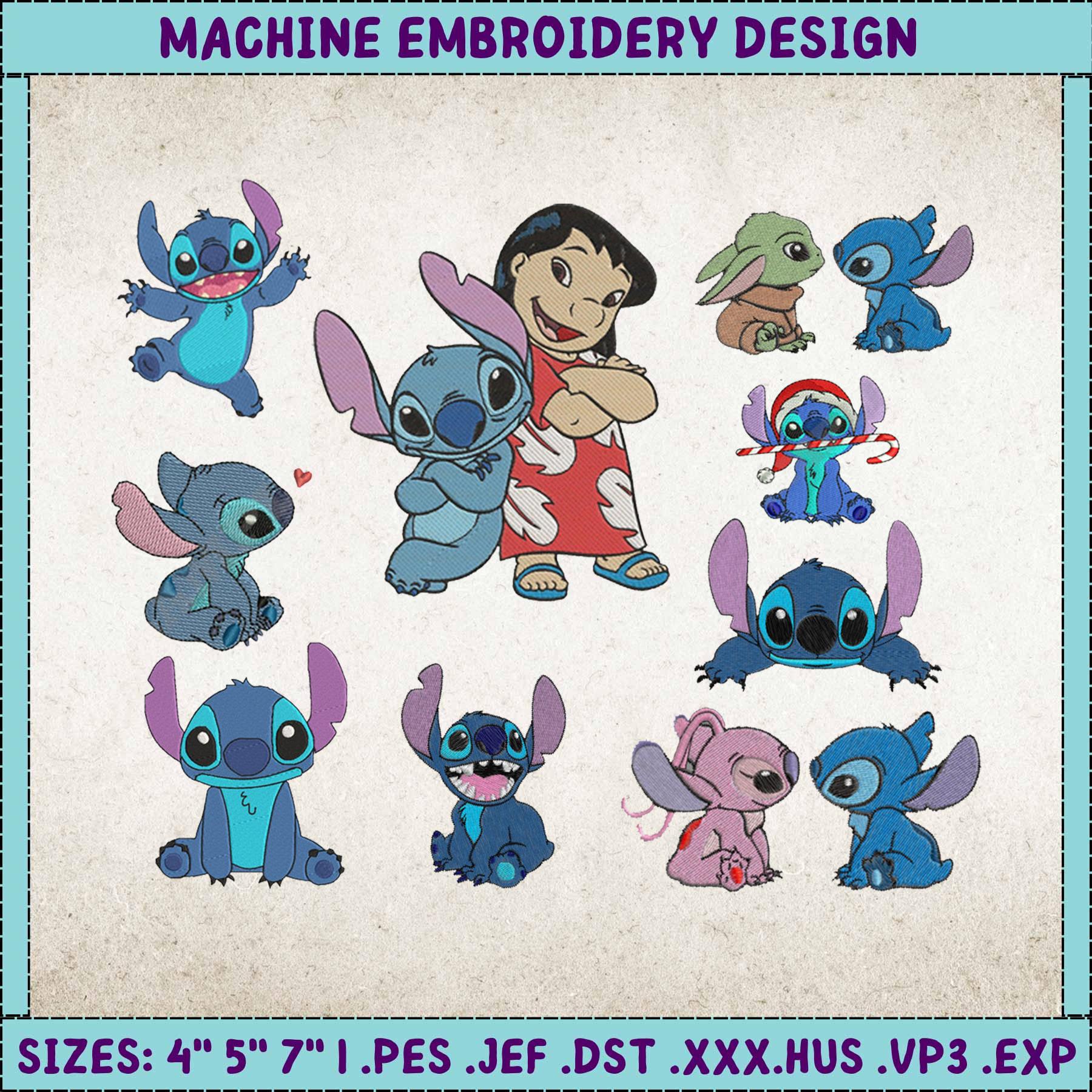 Character Stitch Embroidery Design, Stitch Christmas Embroid - Inspire ...
