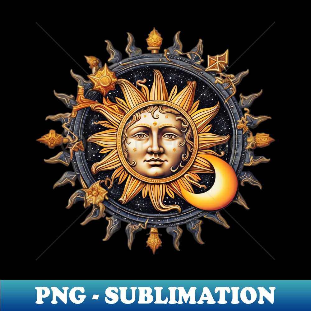 Sun and Moon 06 - Unique Sublimation PNG Download - Boost Yo | Inspire ...