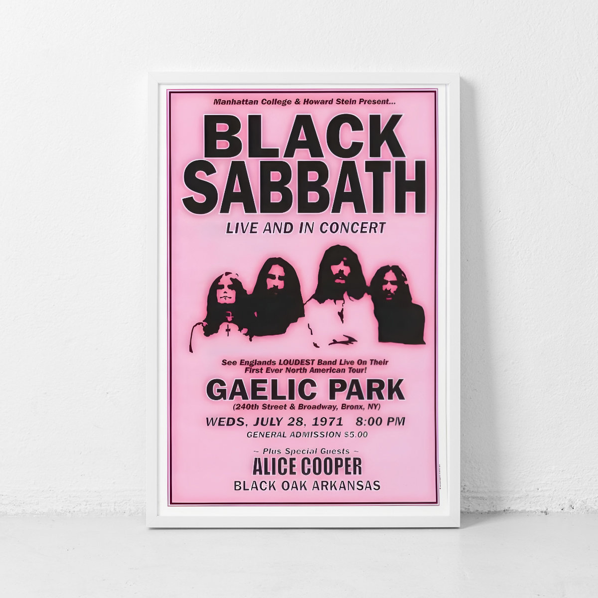 Black Sabbath Music Gig Concert Poster Classic Retro Rock Vi | Inspire ...