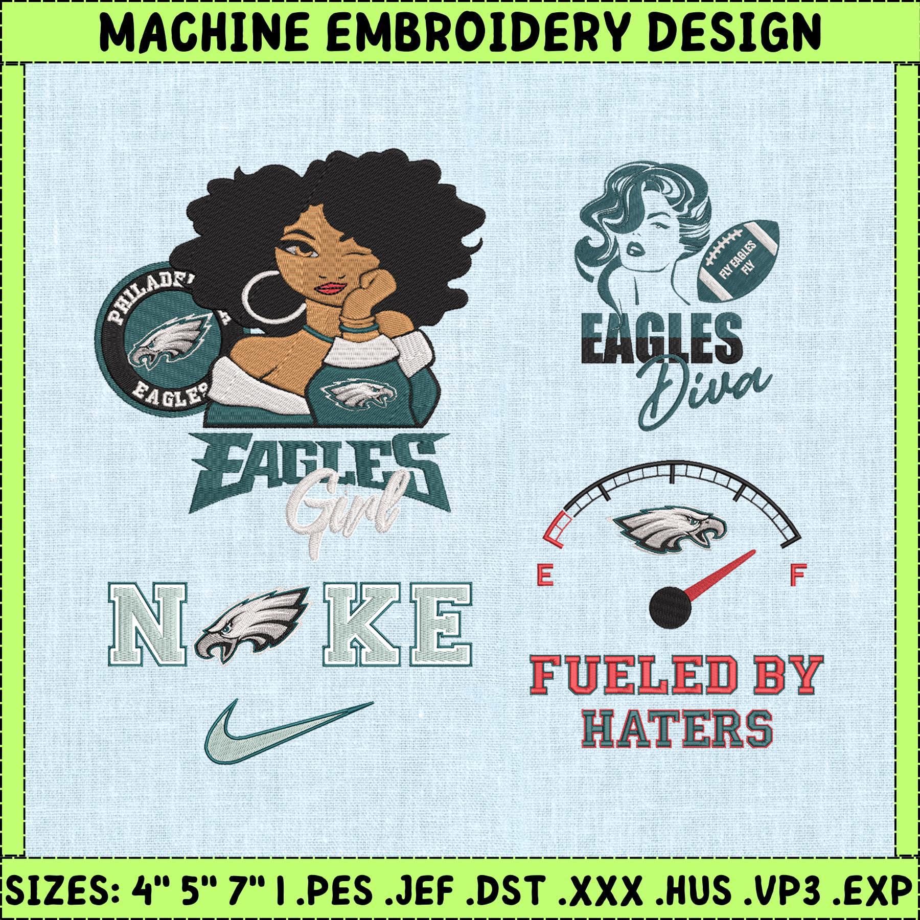 7+ Eagles Football Logo Embroidery Bundle, Famous Football T | Inspire ...