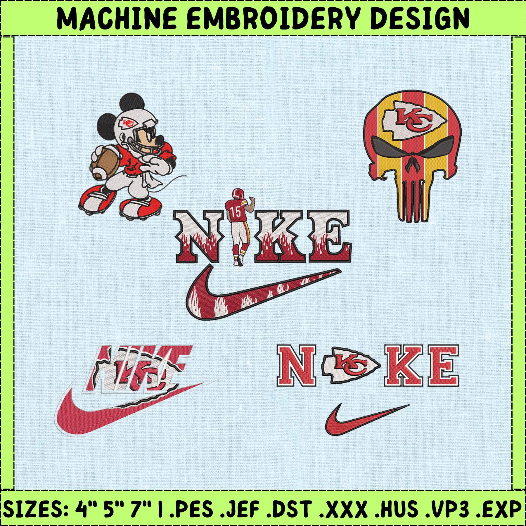 15+ Chiefs Football Logo Embroidery Bundle, Famous Football | Inspire ...