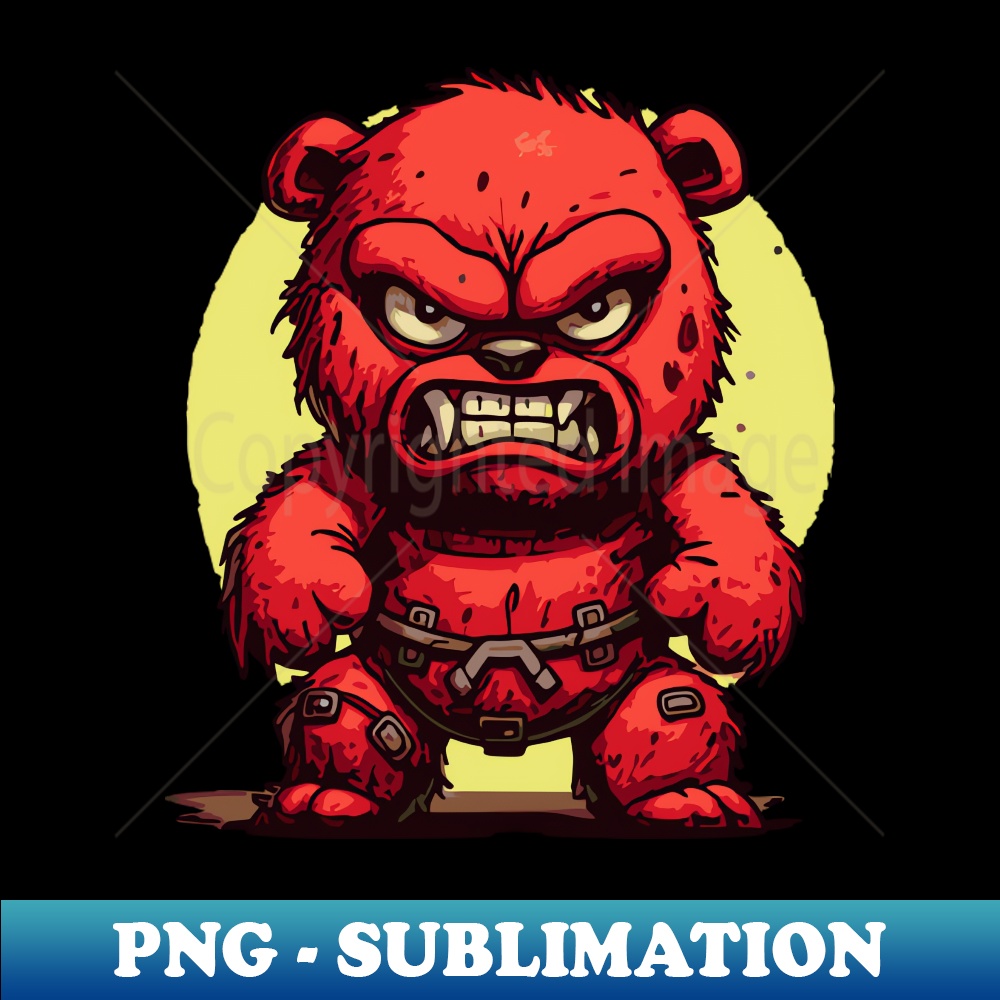 Fierce and Furious Angry Stuffed Bear - Instant Sublimation | Inspire ...