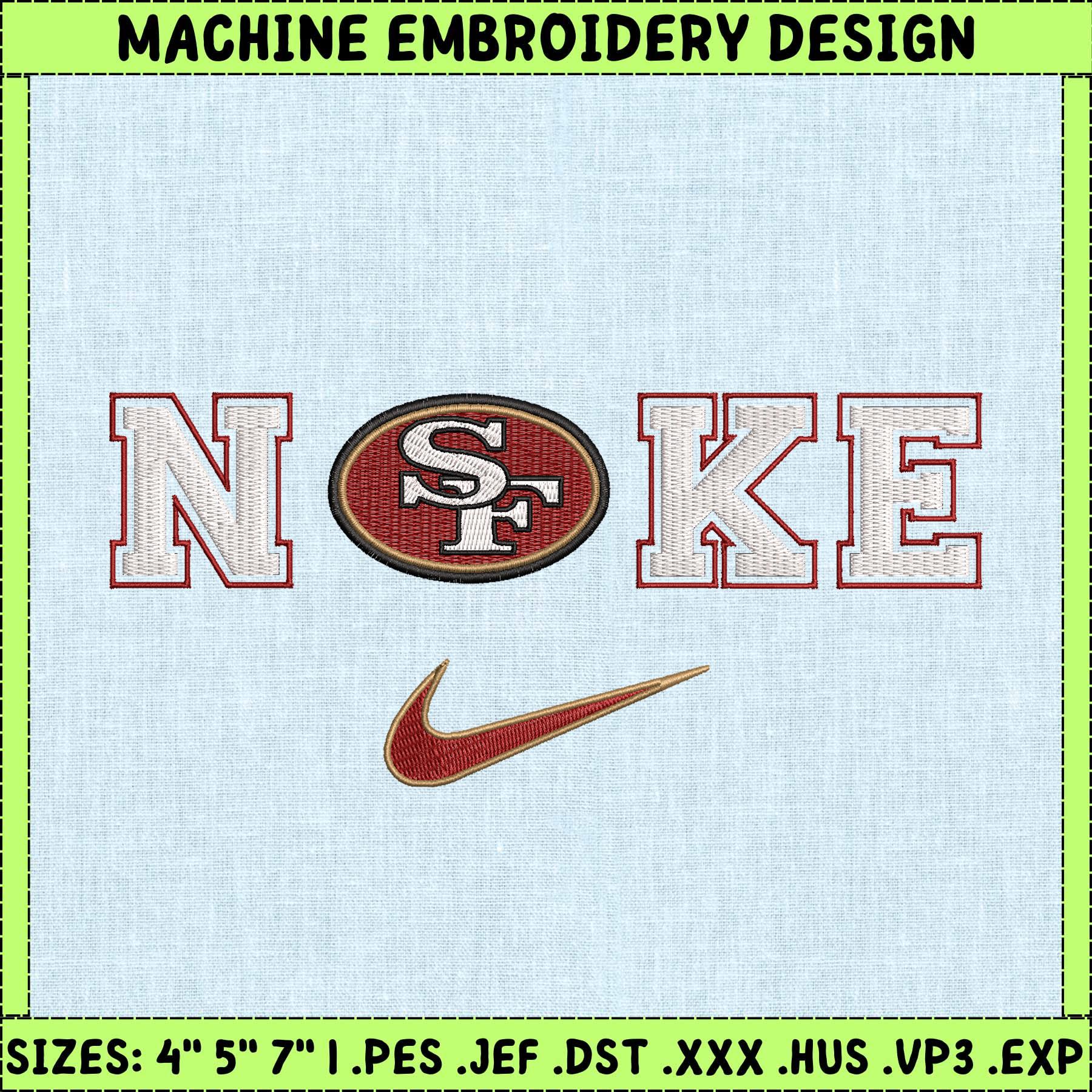 NIKE NFL San Francisco 49ers Logo Embroidery Design, NIKE NF | Inspire ...