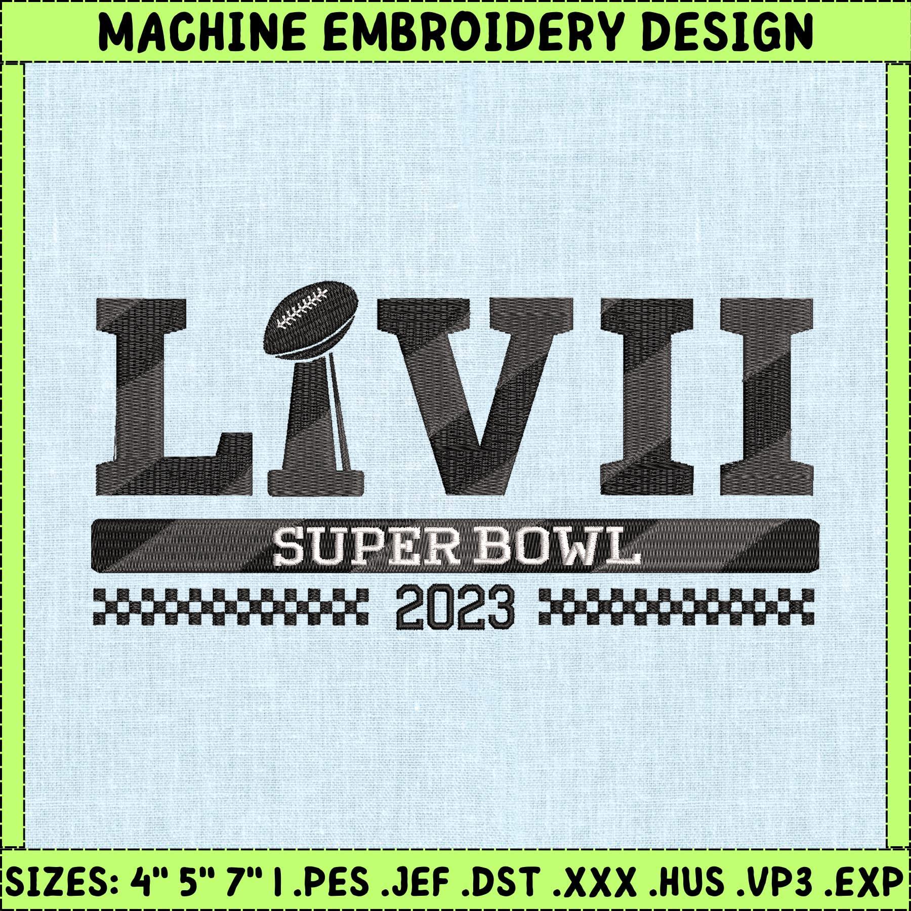 NFL Super Bowl LVII Embroidery Design, NFL Football Logo Emb - Inspire ...