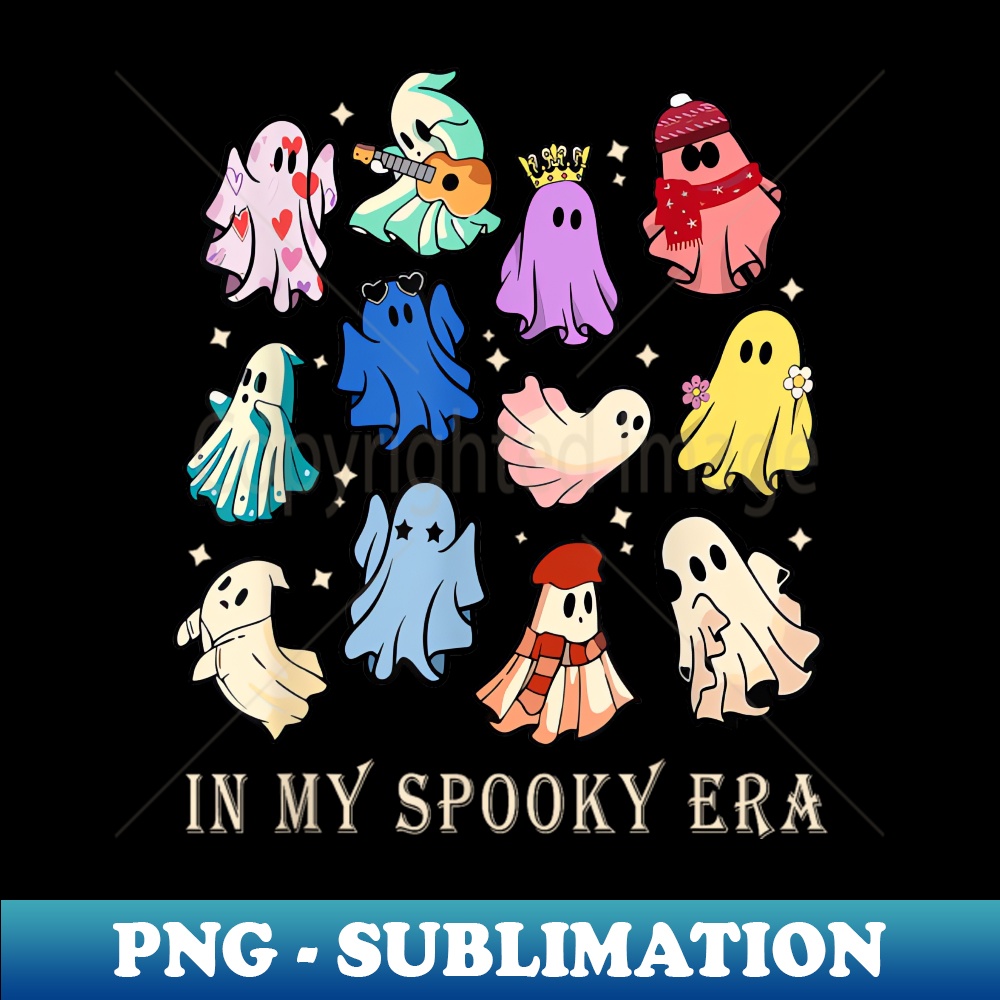 Funny Cute Ghost Halloween Costume Lover In My Spooky Era - | Inspire ...