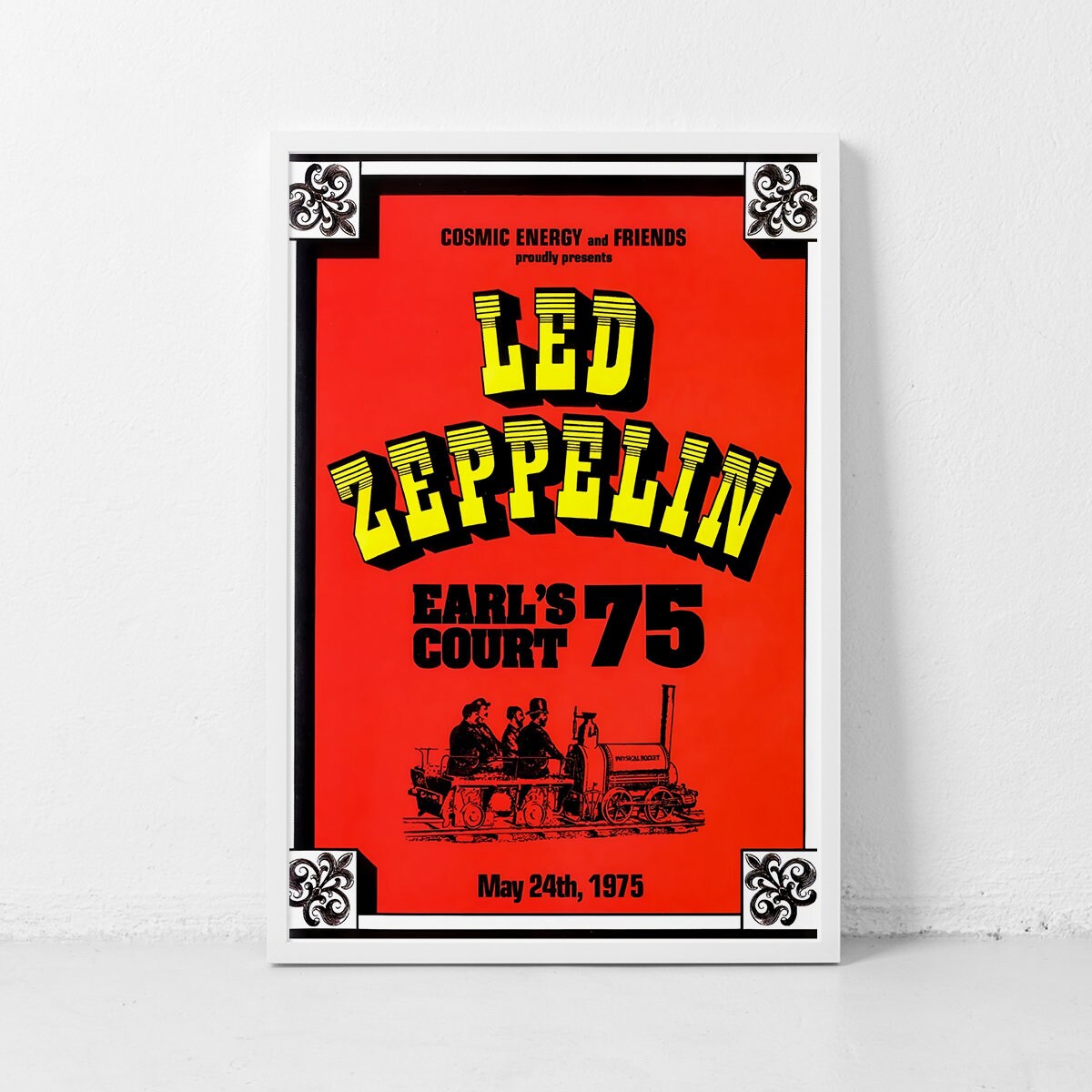 Led Zeppelin Music Gig Concert Poster Classic Retro Rock Vin | Inspire ...