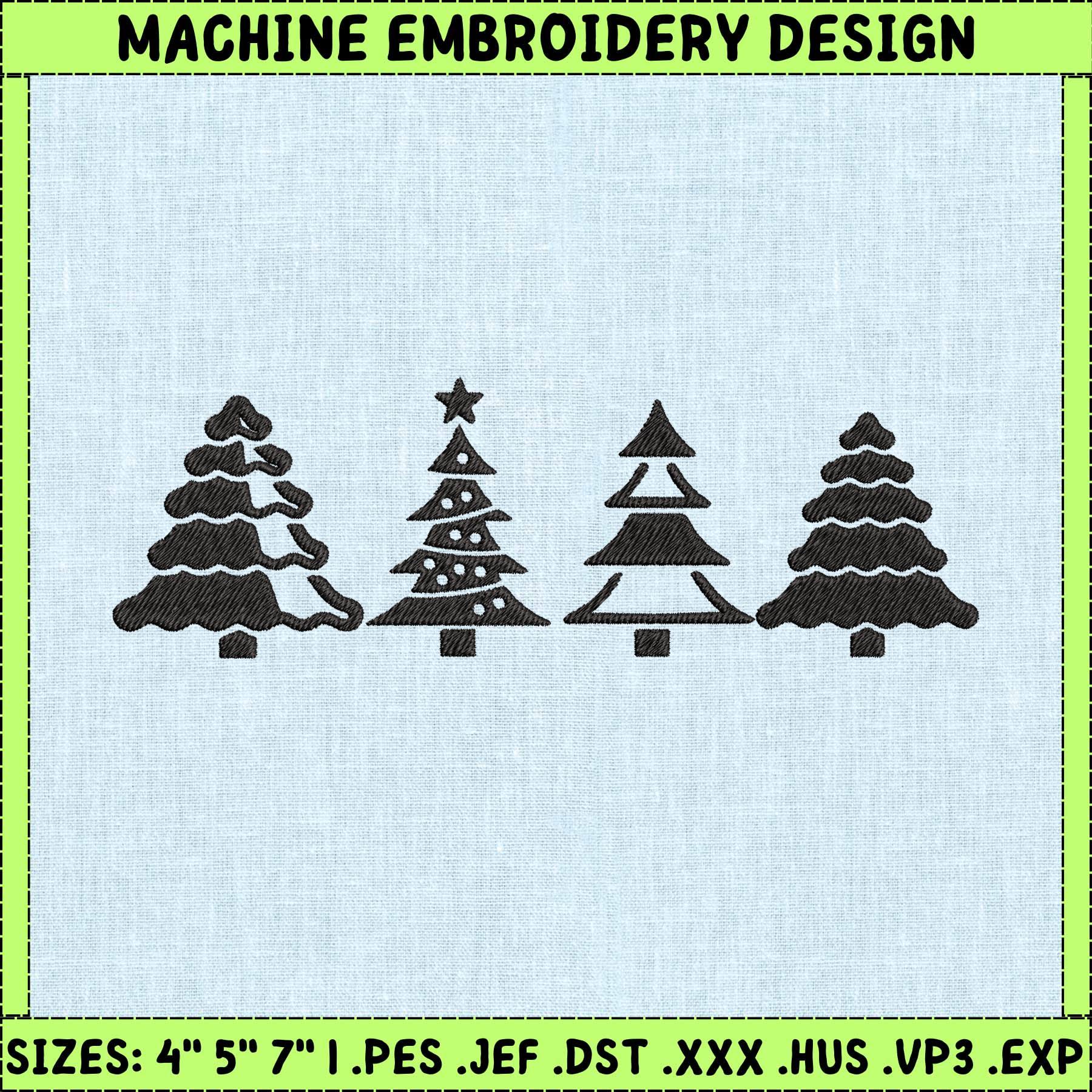 Christmas Tree Embroidery Designs, Christmas Embroidery Desi - Inspire ...