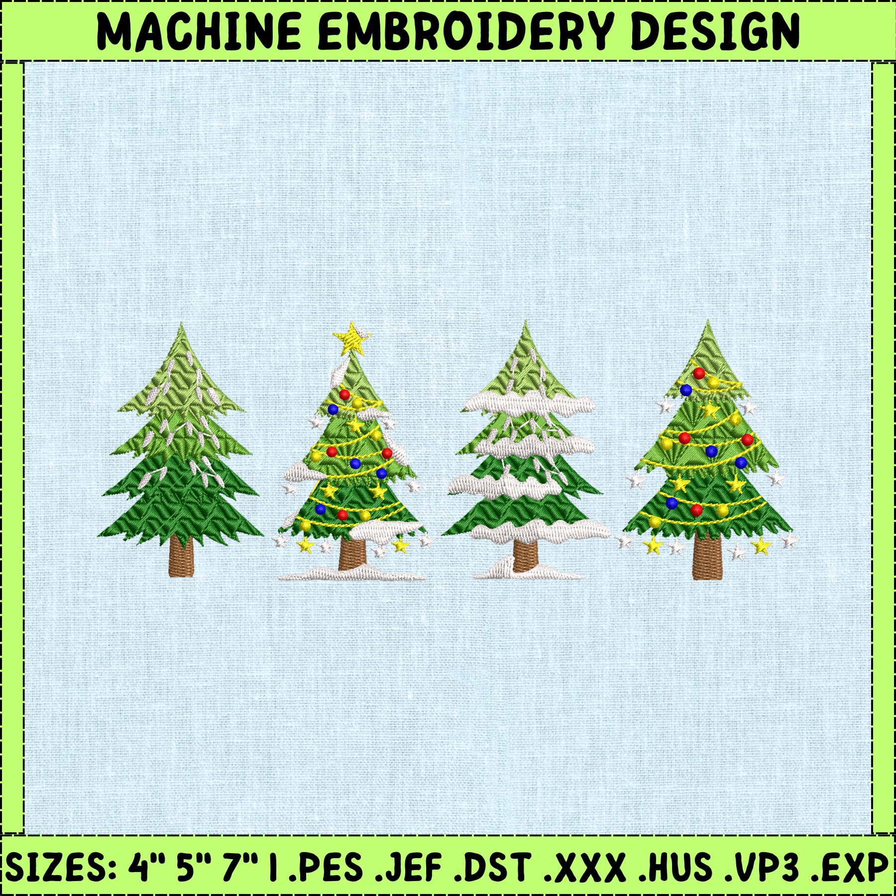 Christmas Tree Embroidery Designs, Christmas Embroidery Desi - Inspire ...