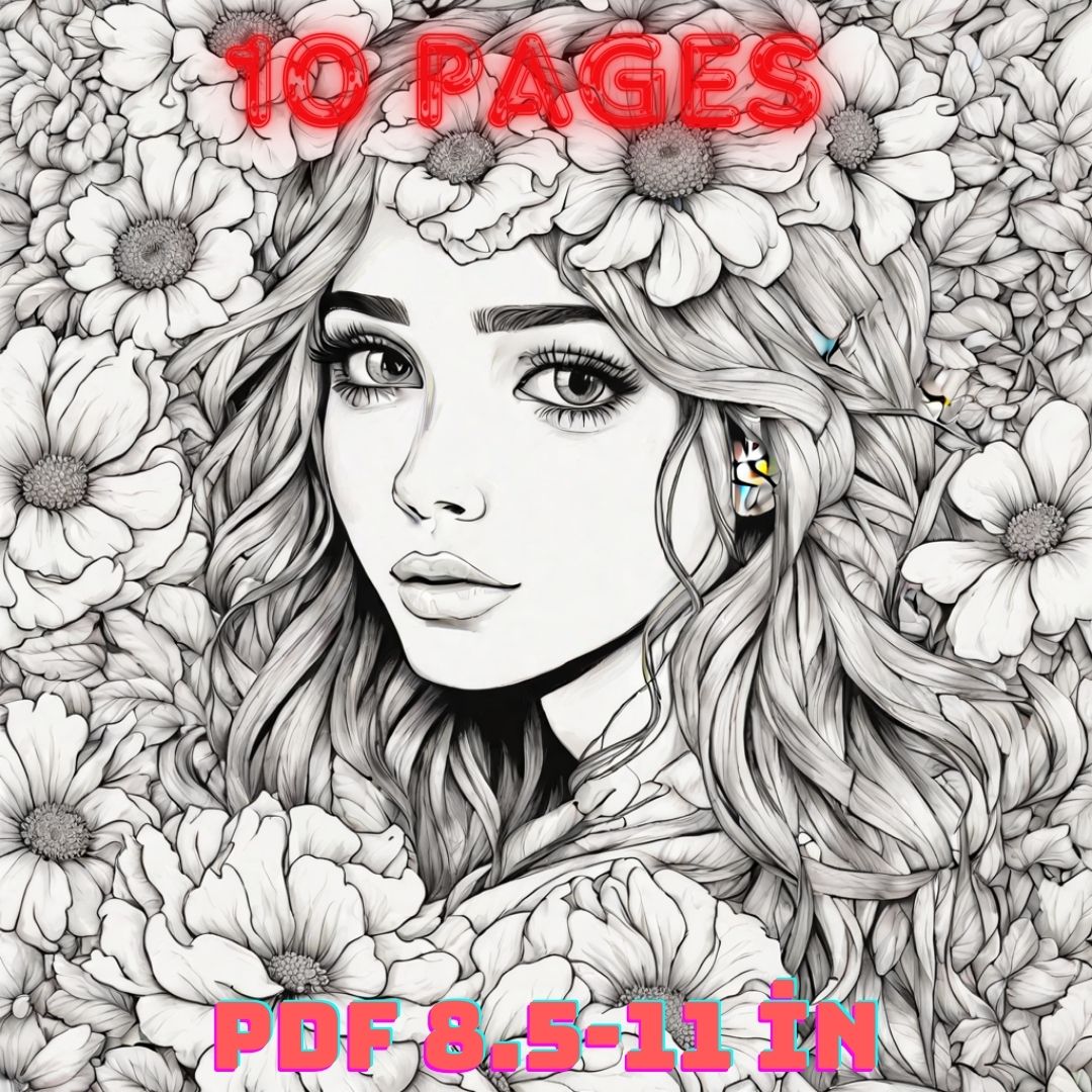 Coloring Page Printable Girl Pictures - Inspire Uplift