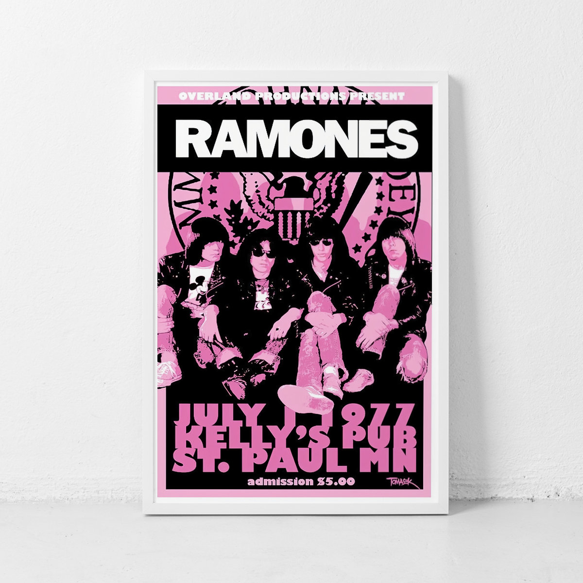 The Ramones Music Gig Concert Poster Classic Retro Rock Vint | Inspire ...