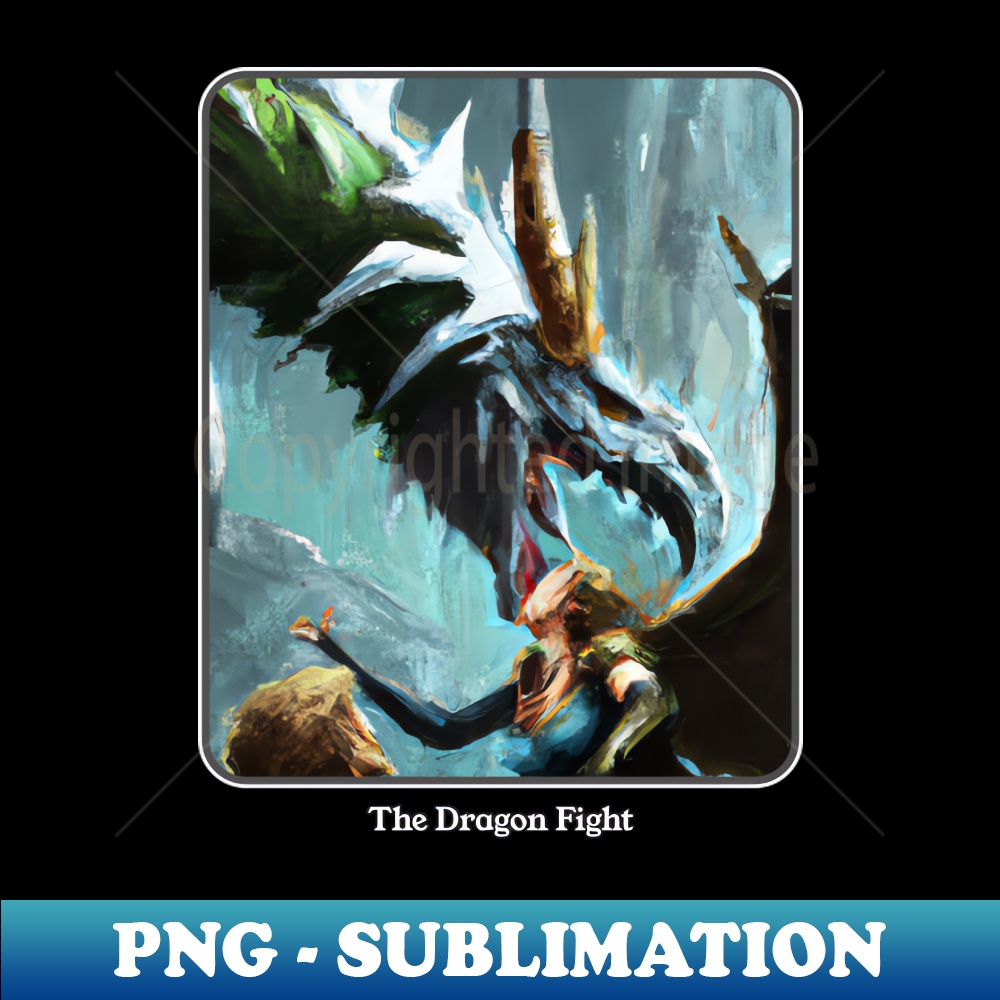 Dragon Fury Night Battle - Digital Sublimation Download File | Inspire ...