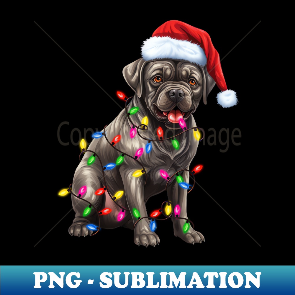 Christmas Cane Corso - Sublimation-Ready PNG File - Unleash | Inspire ...