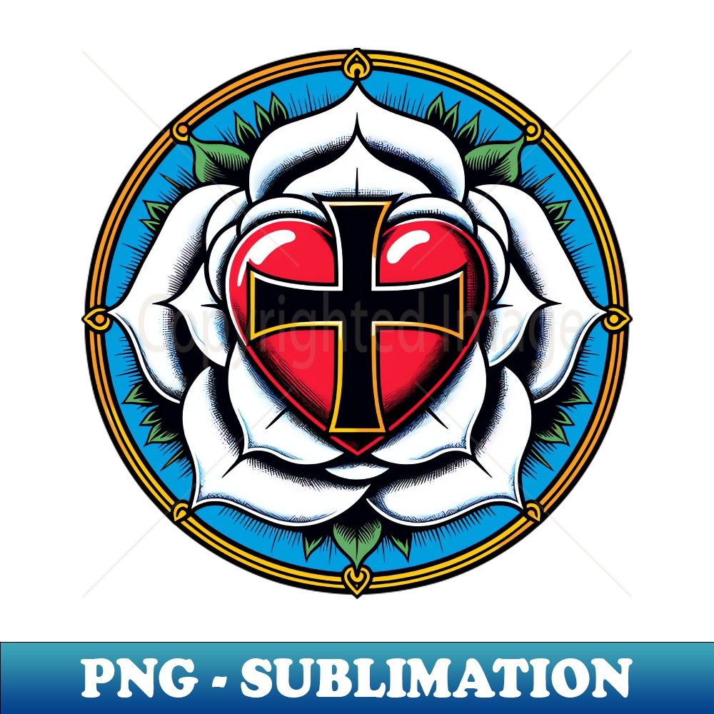 Lutheran Rose - PNG Transparent Sublimation File - Perfect f | Inspire ...