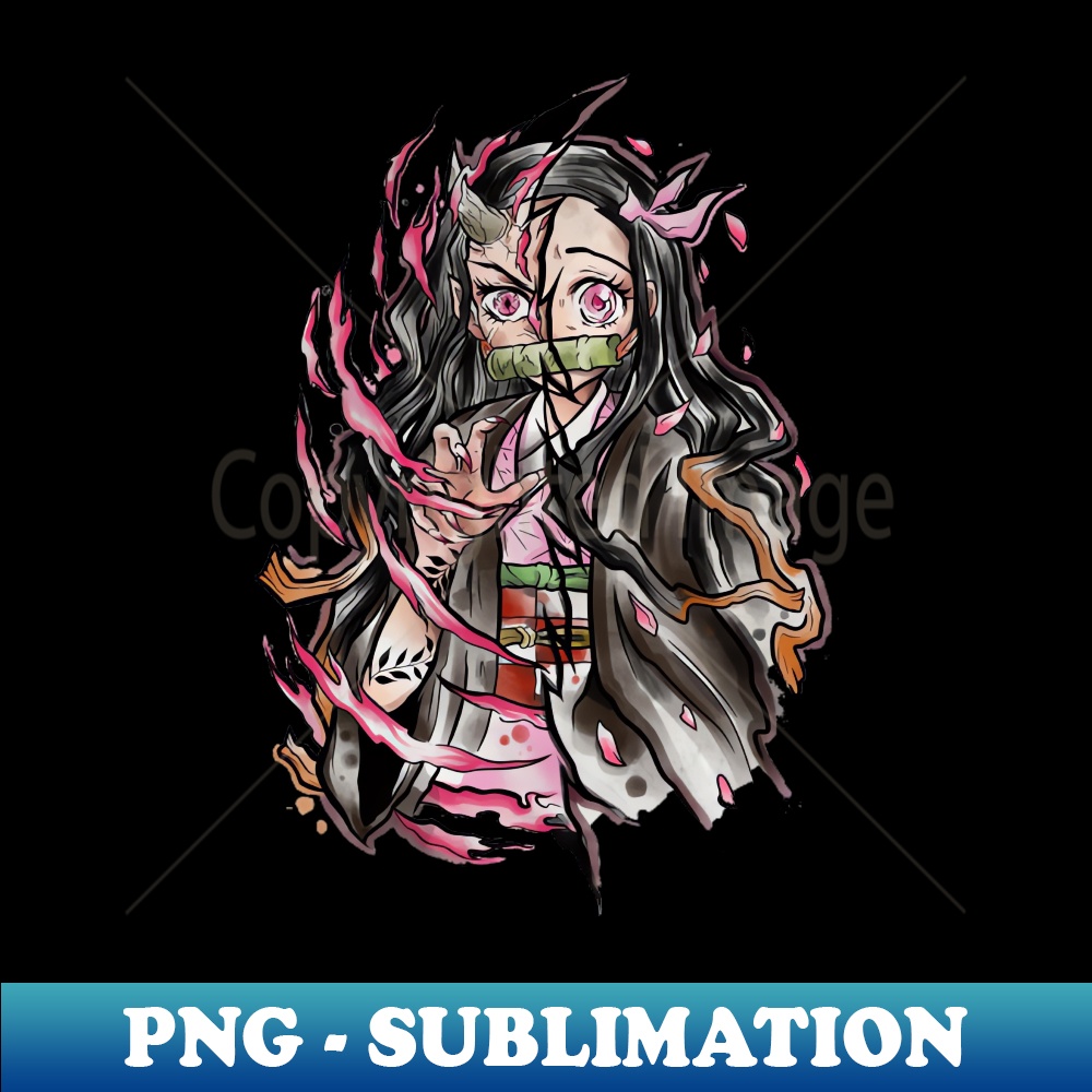 nezuko - PNG Transparent Sublimation File - Transform Your S | Inspire ...