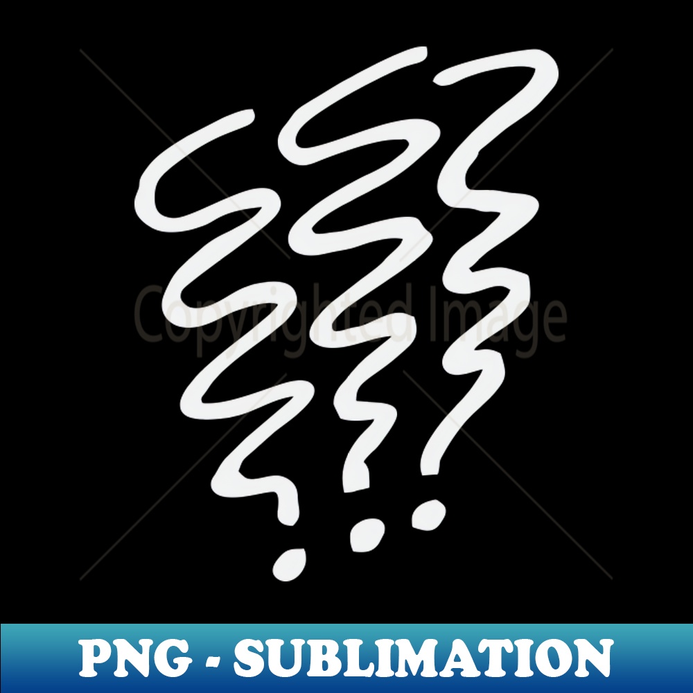 Exaggerated Abstract Question Marks - Retro PNG Sublimation | Inspire ...