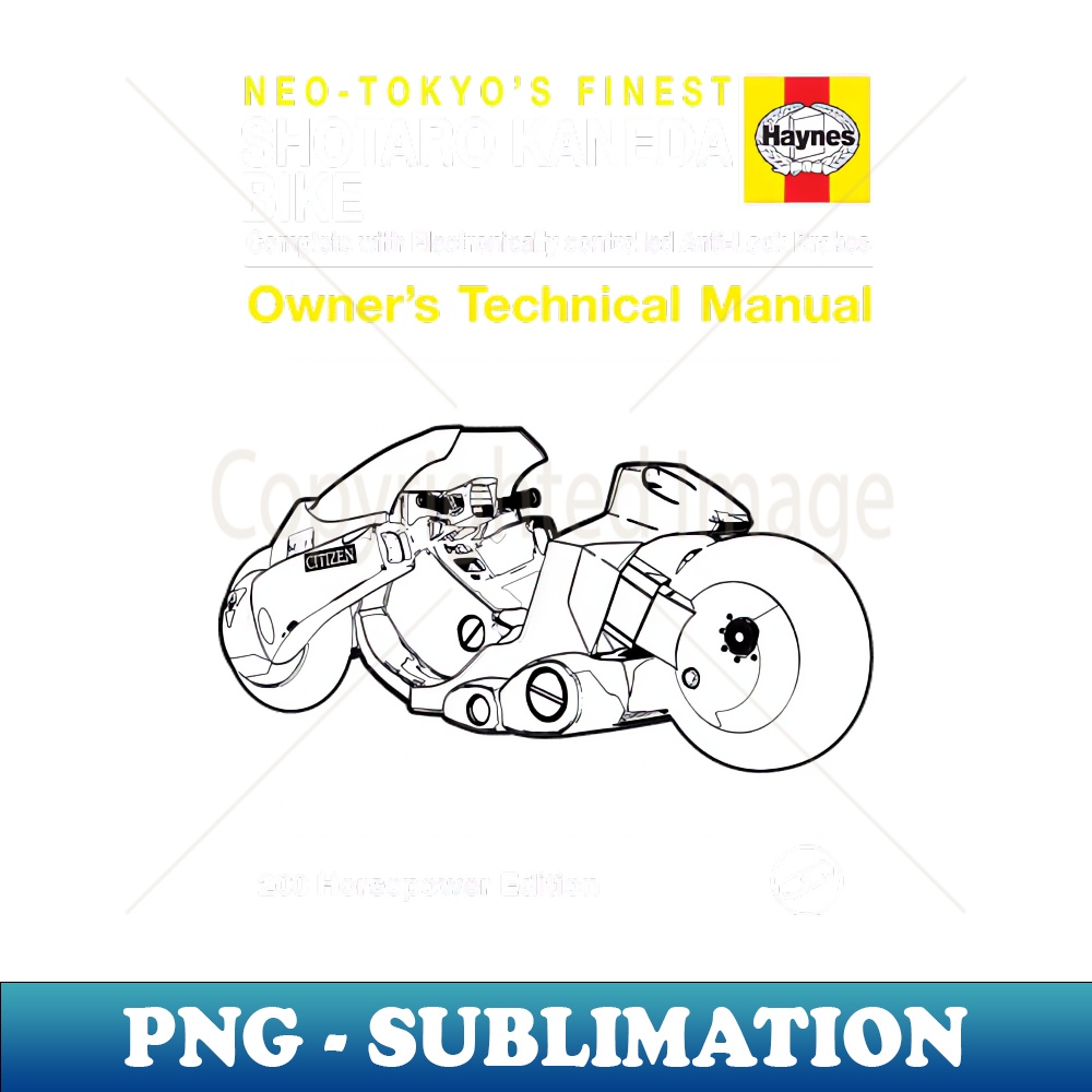 Shotaro Kaneda Bike Haynes Manual Akira - Exclusive PNG Subl - Inspire ...