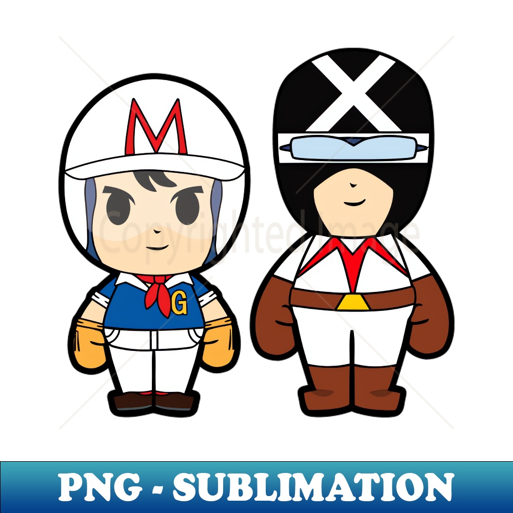 Speed Racer and Racer X Chibi - Stylish Sublimation Digital | Inspire ...