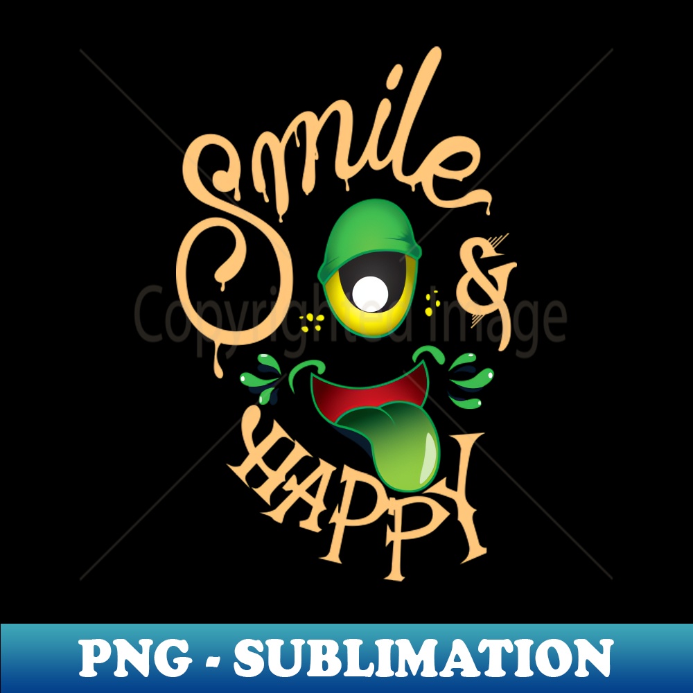 Smile Happy One Eye Monster - PNG Transparent Digital Downlo | Inspire ...