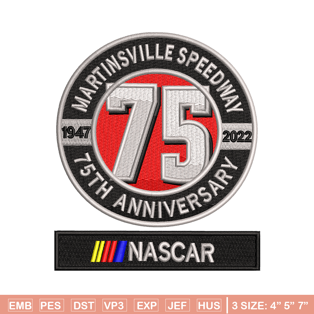 75th Anniversary embroidery design, 75th Anniversary embroid | Inspire ...