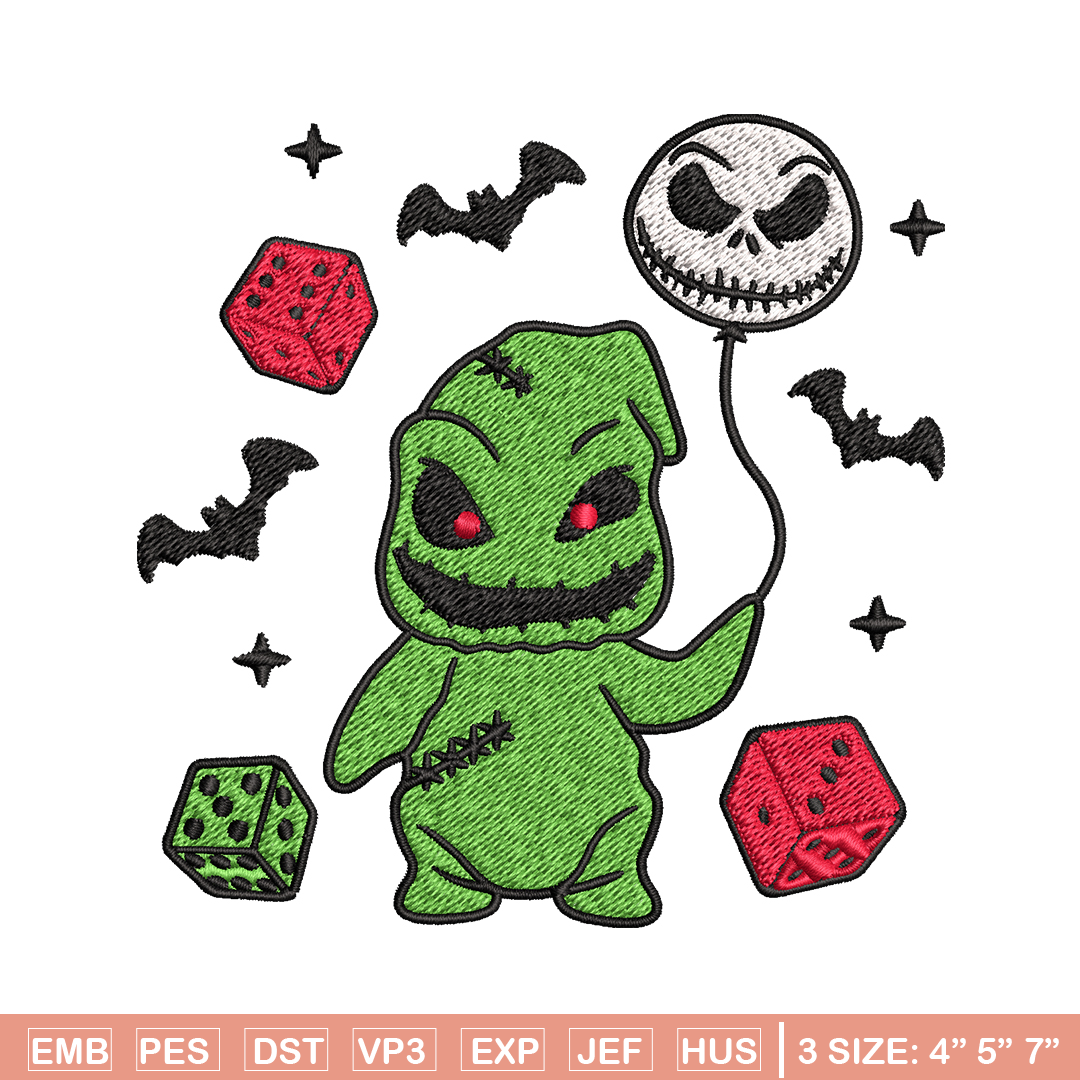 Baby Oogie Boogie balloon Embroidery design, halloween Embro | Inspire ...