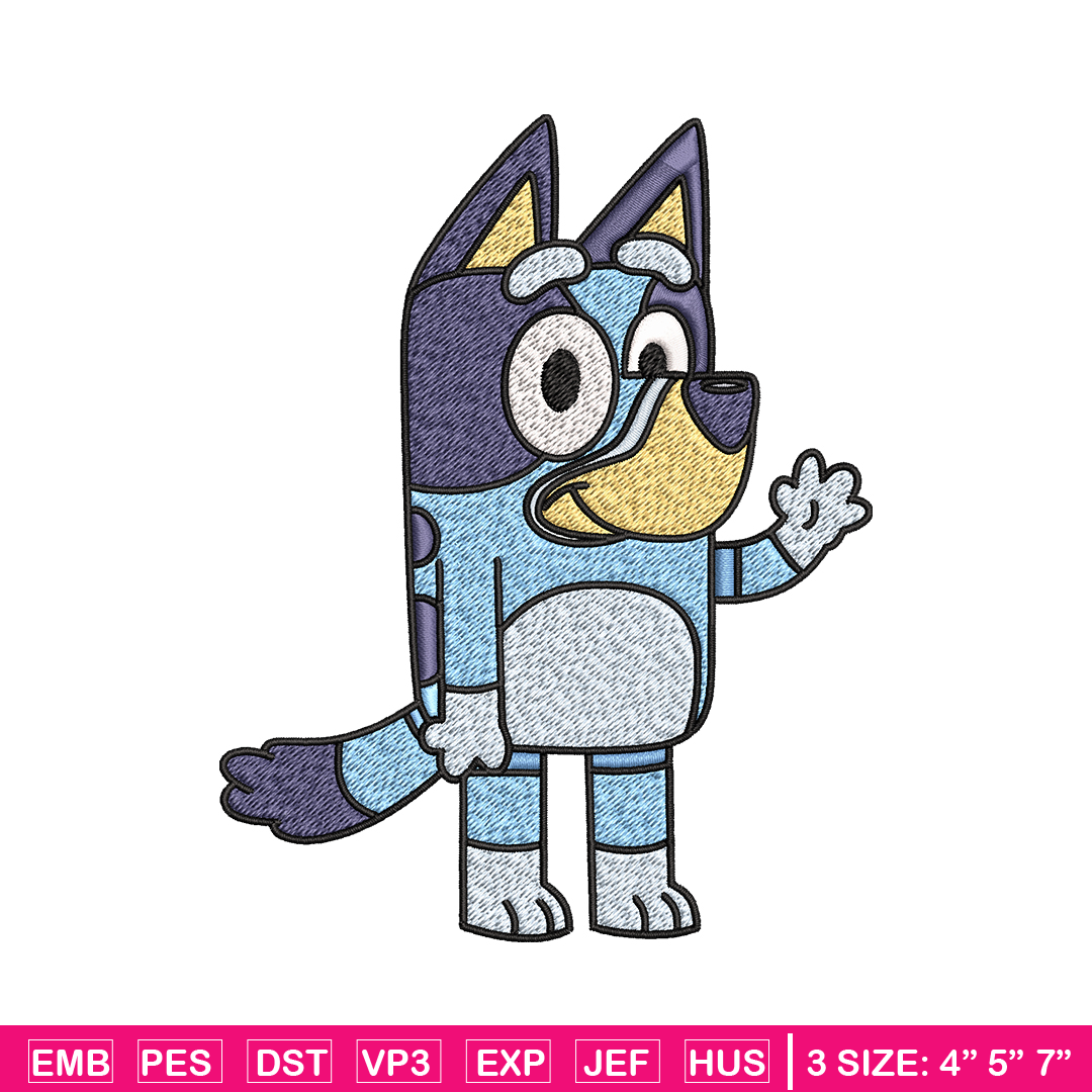 Bandit Heeler Embroidery, Bandit Heeler Embroidery, Embroide | Inspire ...