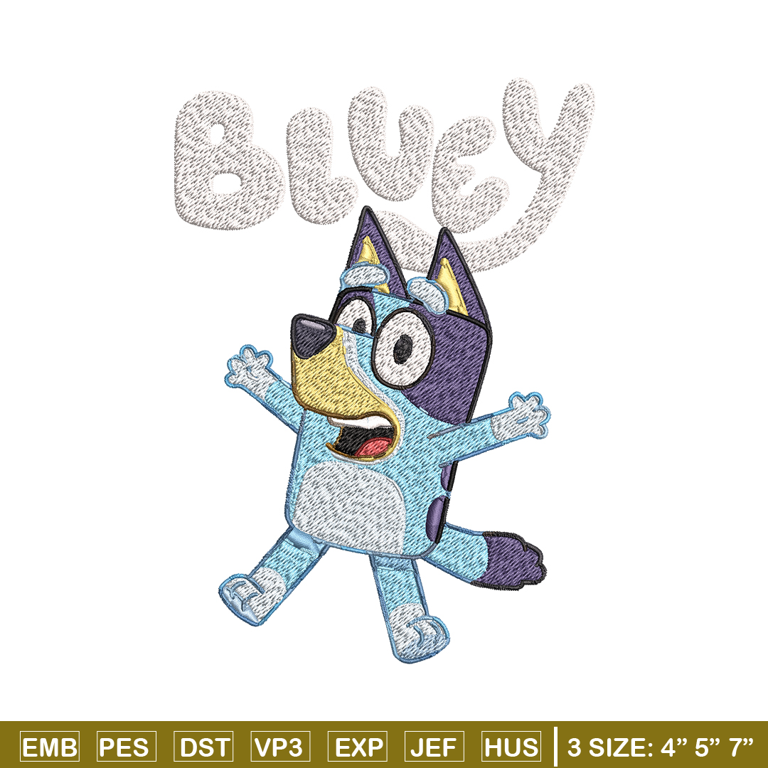 Bluey Embroidery, Bluey Cartoon Embroidery, cartoon Embroide | Inspire ...