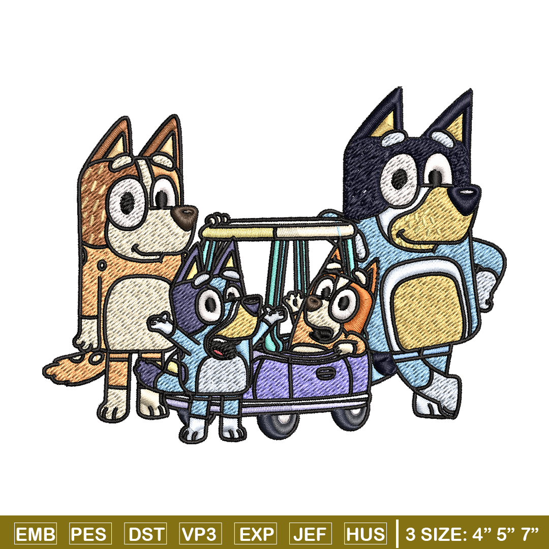 Bluey family embroidery design, Bluey Embroidery, Embroidery | Inspire ...